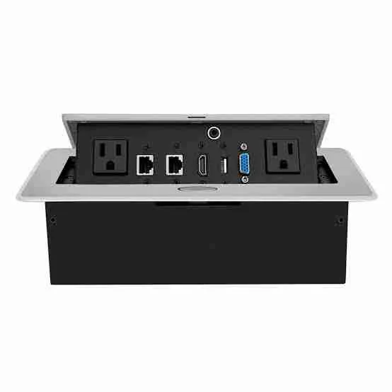 Nexa Silver Pop-up Multifunction Socket with Cable Socket - Novatech ...
